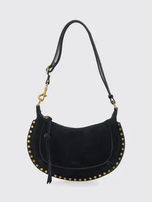 Isabel Marant Étoile Studded Suede Crossbody Bag - Black