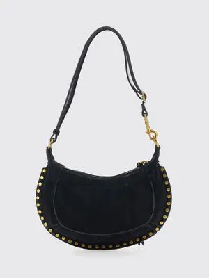Isabel Marant Étoile Studded Suede Crossbody Bag - Black