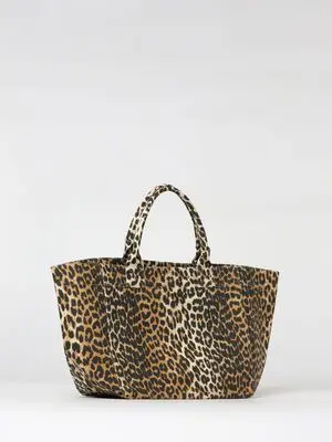 GANNI Recycled Cotton Animal Print Tote Bag