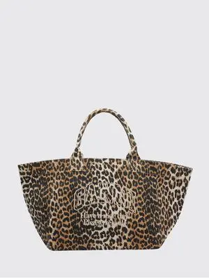 GANNI Leopard Print Tote Bag