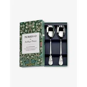 ARTHUR PRICE Morris & Co. Blackthorn Stainless-steel Salad Serving Spoon And Fork Set - Stainless Steel