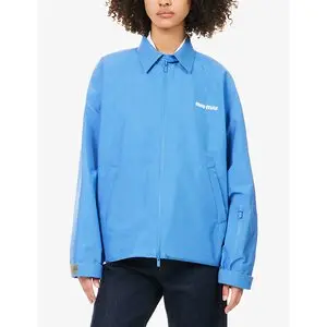 Miu Miu Relaxed-fit Woven Jacket - Pervinca