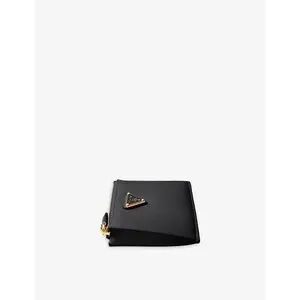 Prada Brand-plaque Small Leather Wallet - Black