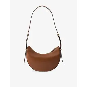 Prada Arqué Small Leather Shoulder Bag - Brown