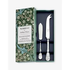 ARTHUR PRICE Morris & Co. Blackthorn Stainless-steel Cheese And Butter Knife Set - Stainless Steel