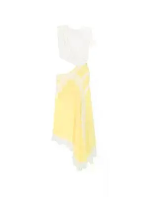 Christopher Esber Verve Lace-trim Asymmetric Dress