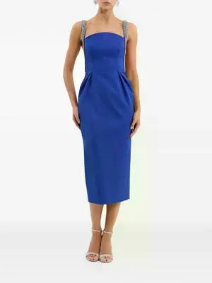 Rebecca Vallance Strap-embellished Midi Dress