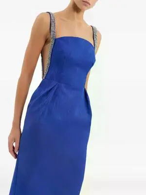 Rebecca Vallance Strap-embellished Midi Dress