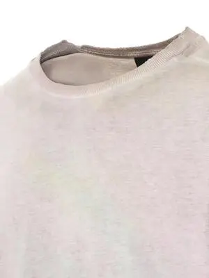 THOM KROM Crewneck Distressed T-shirt