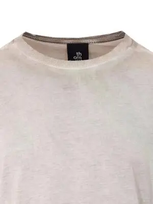THOM KROM Crewneck Distressed T-shirt