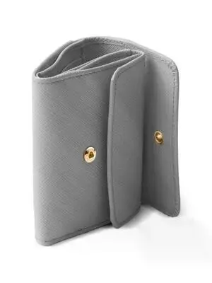 Prada Logo-plaque Leather Wallet