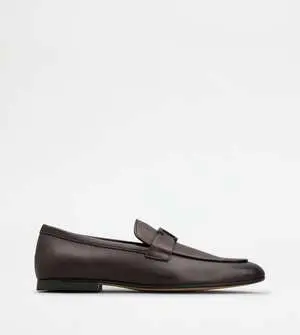 TOD'S T Timeless Leather Loafers - Brown