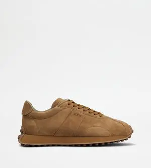 TOD'S T Vintage Sneakers In Pashmy Suede - Brown