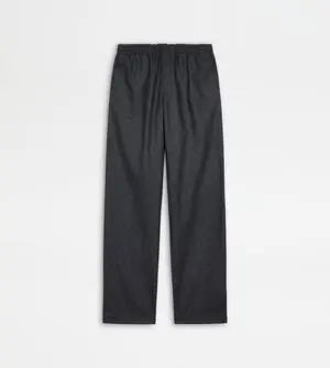 TOD'S Flannel Drawstring Pants - Grey