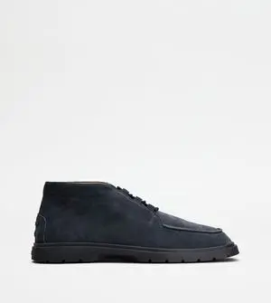 TOD'S Desert Boots In Suede - Blue