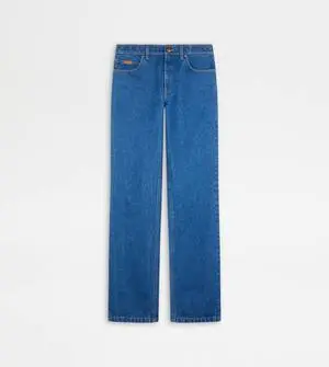 TOD'S Straight Leg 5-pocket Jeans - Blue