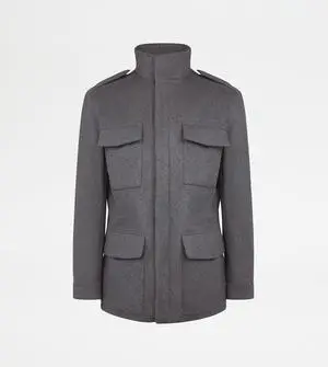 TOD'S Field Jacket In Wool Drap