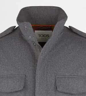 TOD'S Field Jacket In Wool Drap