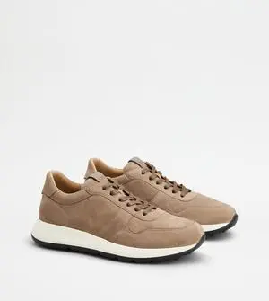 TOD'S Red Dot Pashmy Suede Sneakers