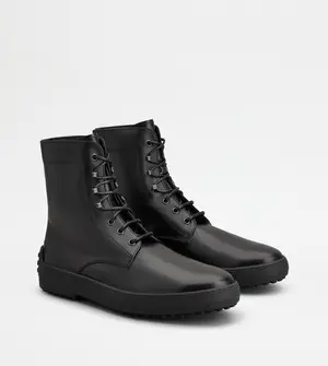 TOD'S Winter Gommino Leather Ankle Boots