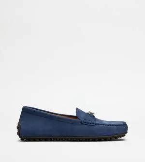 TOD'S City Gommino Nubuck Loafers - Blue