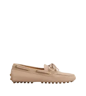 TOD'S Gommino Suede Boat Loafers - Pink