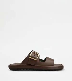 TOD'S Sandals In Leather - Brown