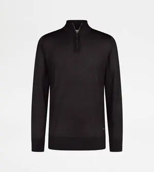 TOD'S Half-neck Pullover In 15 Micron Merino Wool - Grey