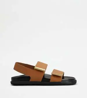 TOD'S Sandals In Leather - Brown