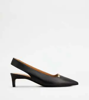 TOD'S Slingback Leather Pumps