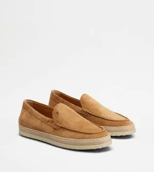 TOD'S Suede Slipper Loafers