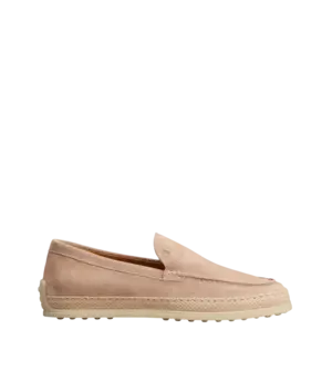 TOD'S Suede Slipper Loafers - Pink