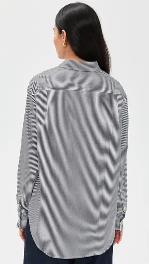 JAMIE HALLER The Weekend Striped Shirt