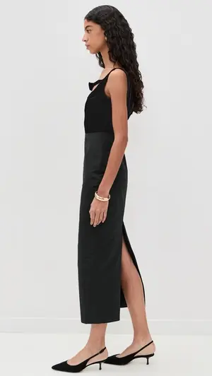 DAMARIS BAILEY Amelie Velvet Bodice Midi Dress