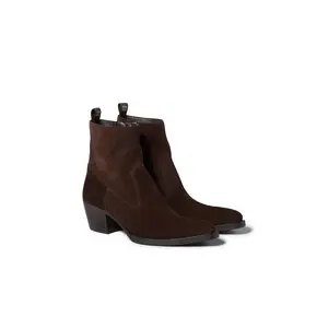 Women's Dark Brown Suede Ankle Boots