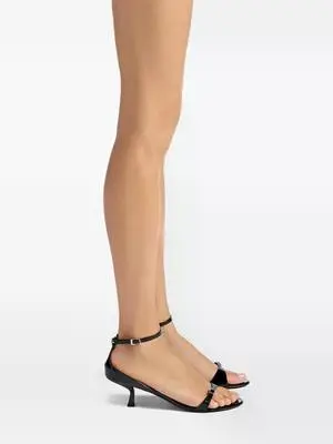 GIUSEPPE ZANOTTI Micky Buckles 50 Ankle Strap Heeled Sandals - Black