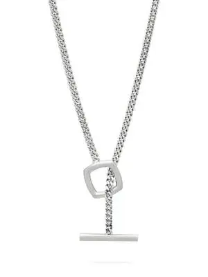 Tom Wood Curb-chain Pendant Necklace - Grey