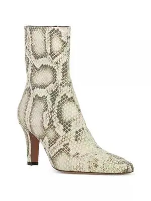 Paris Texas Snakeskin Pointed Toe Boots