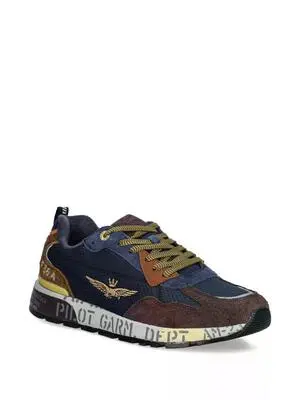 AERONAUTICA MILITARE Logo-embroidered Lace-up Sneakers