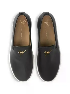GIUSEPPE ZANOTTI Logo-plaque Slip-on Sneakers
