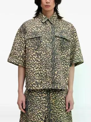 Rhude Flap-pocket Animal-print Shirt