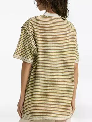 SONG FOR THE MUTE Striped T-shirt With Flower Detail