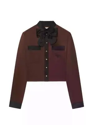FRAME X Ritz Paris Bow Pocket Blouse