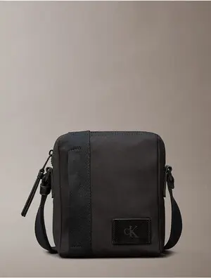 Calvin Klein Canvas Reporter Crossbody Bag - Black