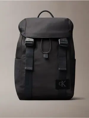 Calvin Klein Canvas Backpack - Black