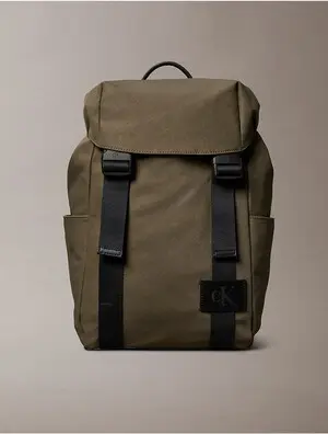 Calvin Klein Canvas Backpack - Deep Olive