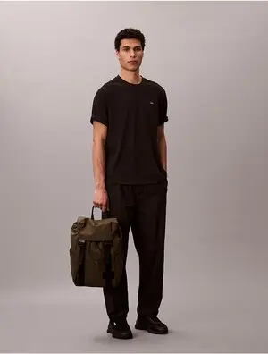 Calvin Klein Canvas Backpack - Deep Olive