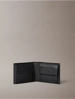 Calvin Klein Foil Embossed Logo Slim Trifold Wallet + Card Case