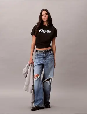 Calvin Klein Boxy T-shirt - Black