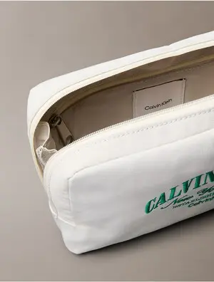 Calvin Klein Logo Graphic Pouch - Bone White
